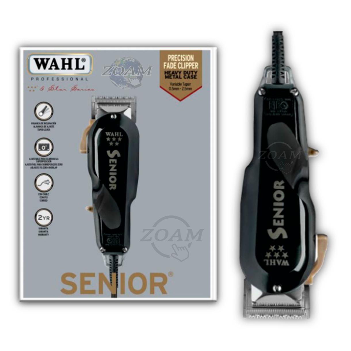 Wahl 5 Estrellas Senior Negra Profesiona - Negos