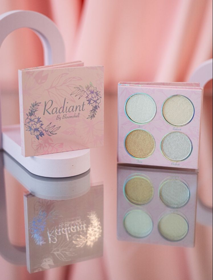 Paleta x4 iluminadores en polvo Radiant - Negos