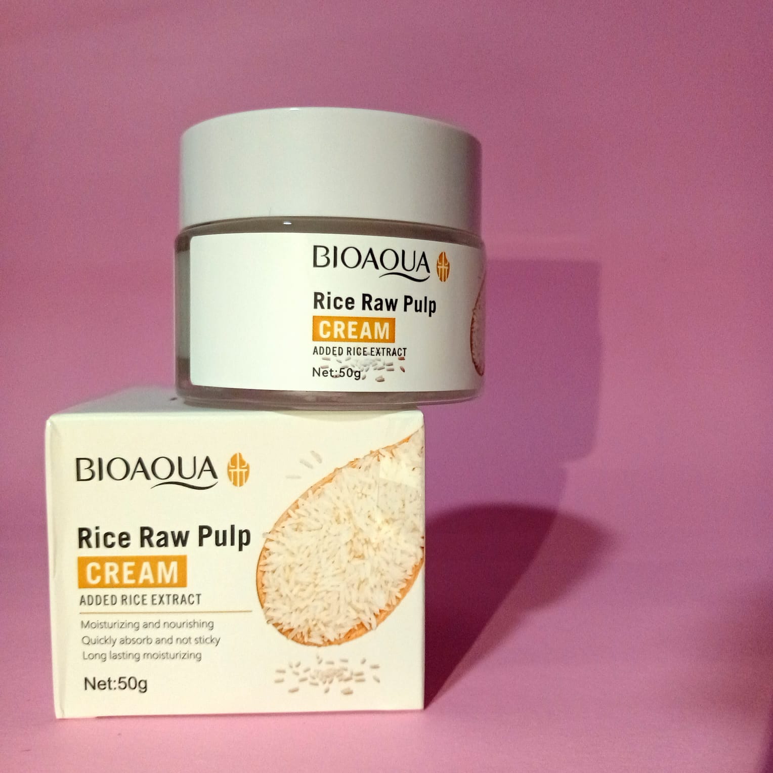 Crema hidratante de arroz BIOAQUA - Negos